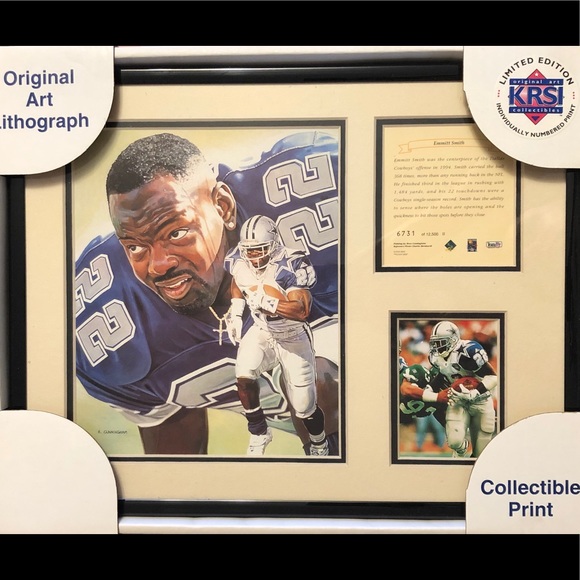 Kelly Russell | Wall Decor | 994 Emmitt Smith Dallas Cowboys Framed ...